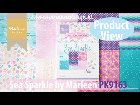 Paper pad | Flip trough PK9163 Sea Sparkle by Marleen | Product view by Marianne Design