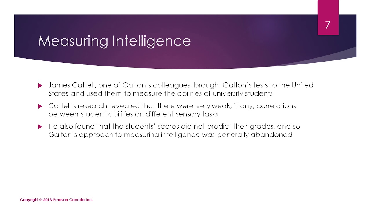 Chapter 9: Intelligence Testing (Module 1) - January 8th