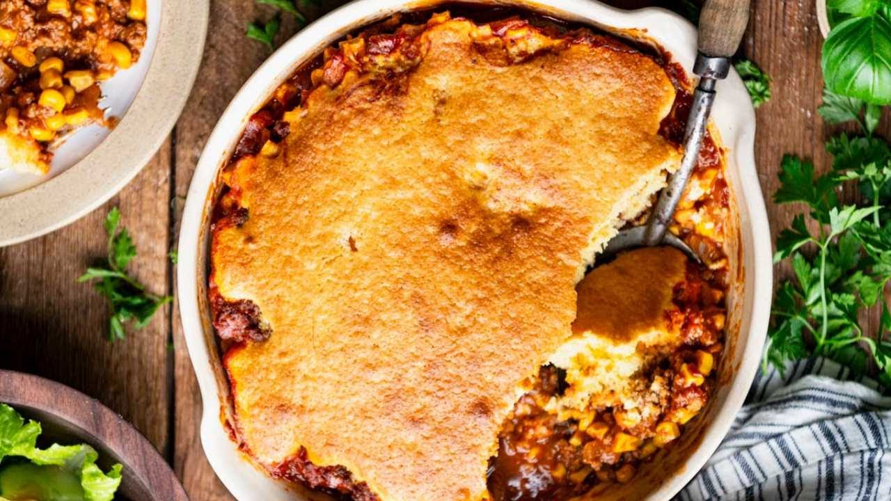 Cornbread and Ground Beef Casserole