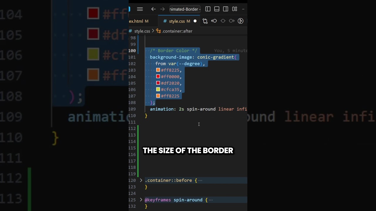 Create A Gradient Border Animation | CSS