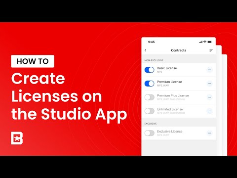 How to Create Licenses on the BeatStars Studio App