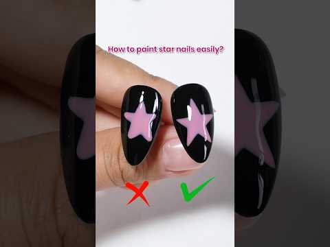 💅How to paint star nails easily?
