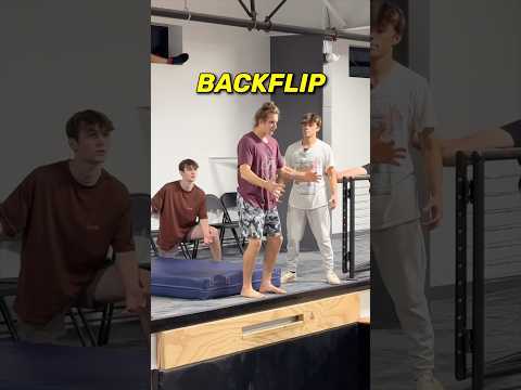 LEARNING HOW TO DO A BACKFLIP! 😱 With @cobytatum & @dylan.grogan