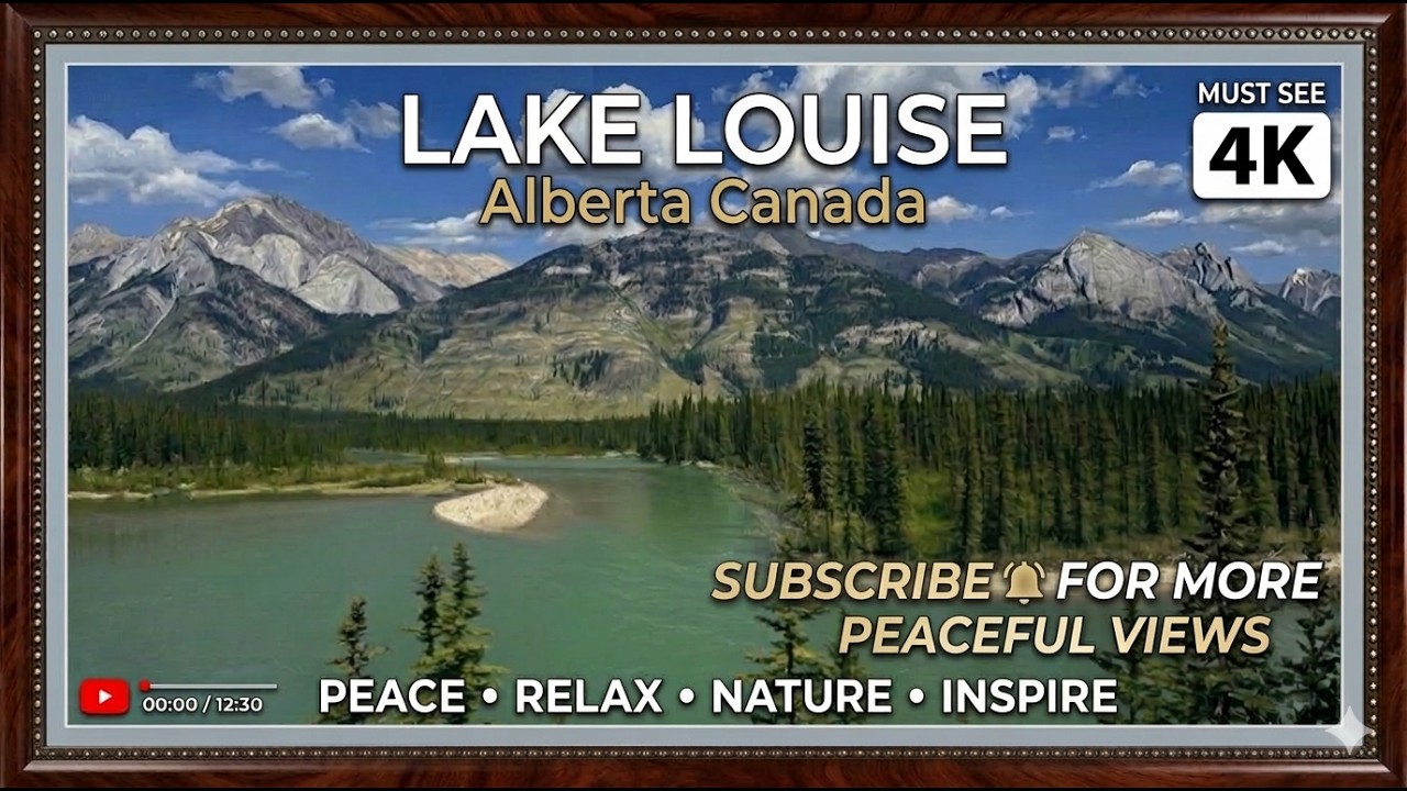 Relaxing Mountain River Escape 🌿 | Peaceful Nature Scenery 4K | Wallpaper TV Art | TV Screensaver