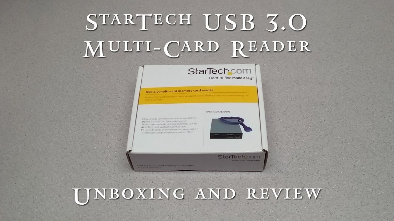 Startech USB3.0 Mult-Card Reader Unboxing / Review - BrendaEM