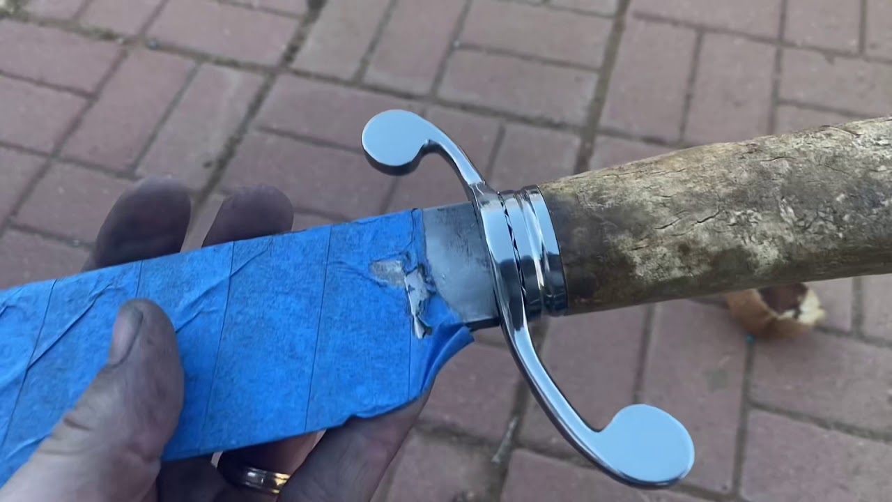 Oosik Bowie Knife in progress
