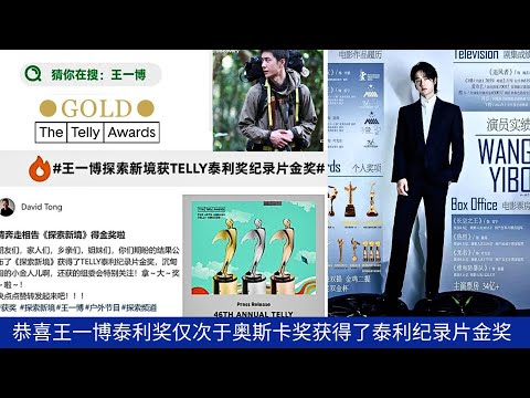 【NineDragons 5月19日】#恭喜王一博泰利奖仅次于奥斯卡奖获得了泰利纪录片金奖 #wangyibo #cbiz