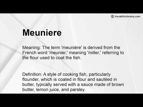 Meuniere Meaning