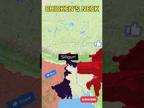 Siliguri Corridor. #shorts #siliguri #facts #upsc #ias