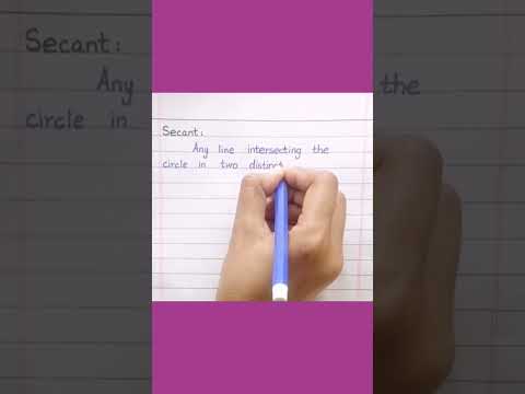 Define Secant #shorts