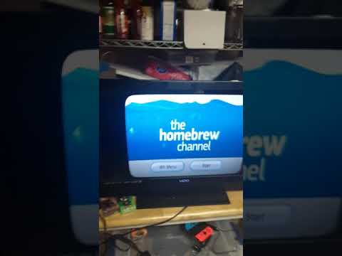 I installed the homebrew channel on my nintendo wii.