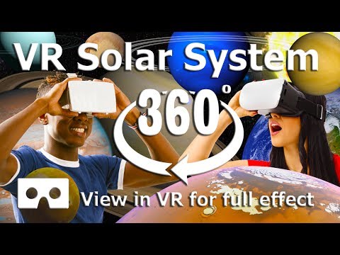 360 Video - VR Solar System Space video for Virtual Reality - 4K