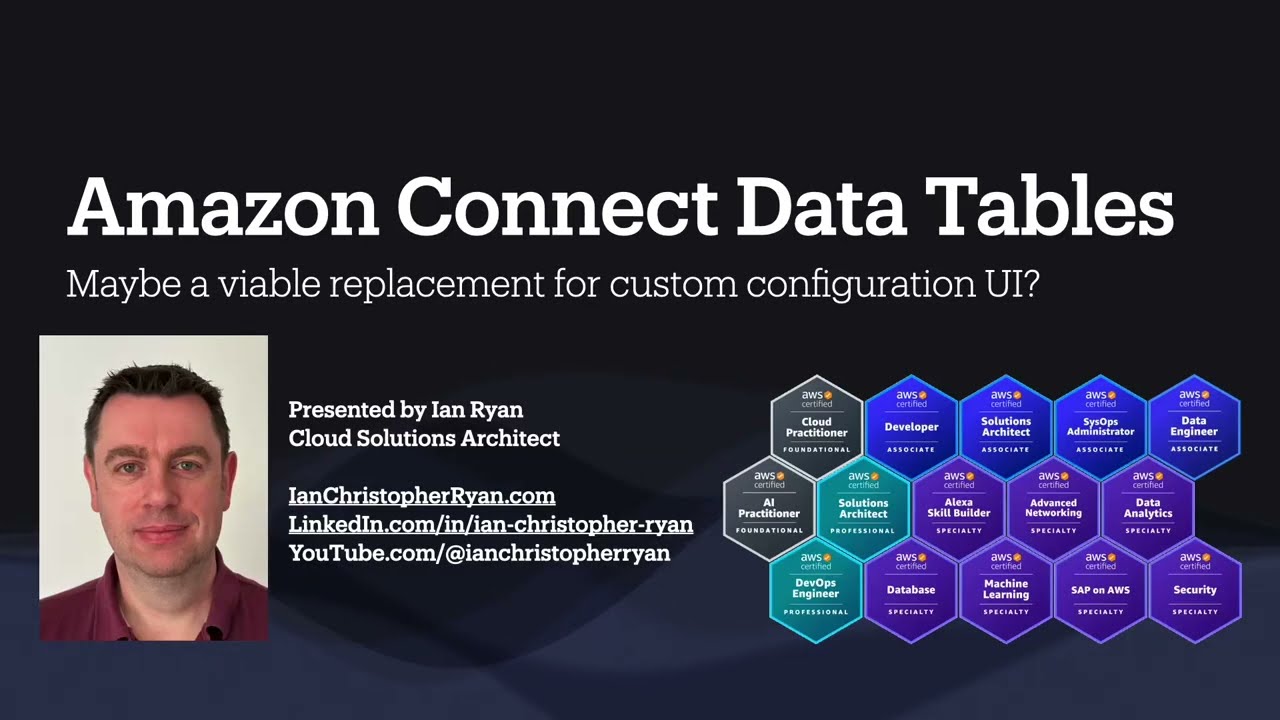 Amazon Connect Data Tables