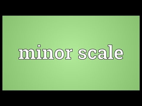 Minor scale Meaning