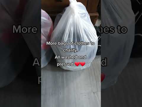 Donating clothes to charity#charity #donation #clothingdrive #giveback