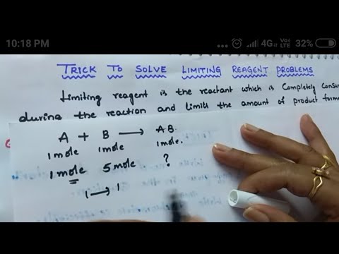 Trick to solve limiting reagent problems easily