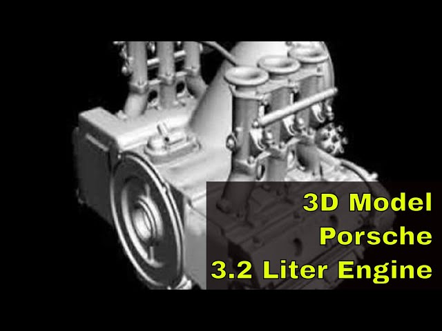 Porsche 3.2 Liter Engine 3D Model - FlatPyramid