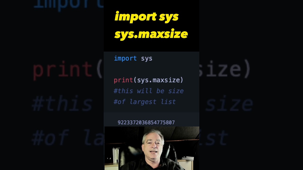 Finding Max integer size in Python 🐍 #shorts