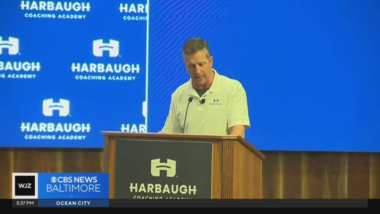 Baltimore Ravens head coach launches Harbaugh Coaching Academy