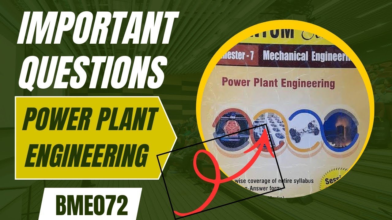 Imp Que PPE { BME072 } || Power plant engineering || #powerplantengineering 