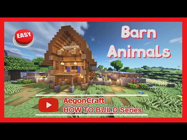 Minecraft How to Build a Barn Animals Builds in Survival a Stable ️ ...