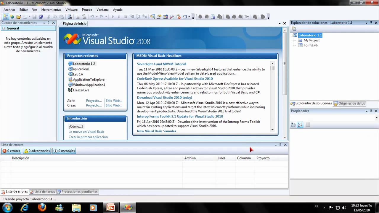 Curso Visual Basic 2008 - Capitulo I Parte 1/2