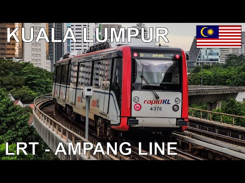 ๐ฒ๐พ Ampang Line - Kuala Lumpur LRT (2022) (4K)