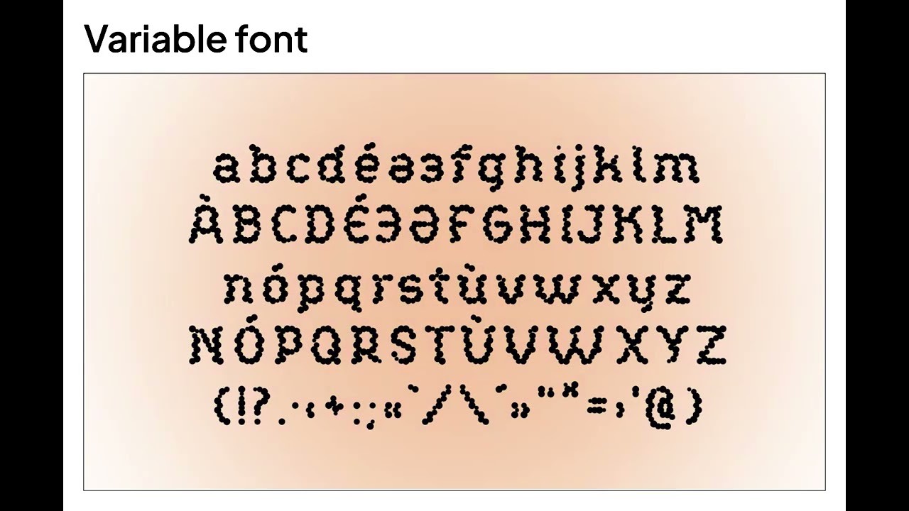 Variable font - behance