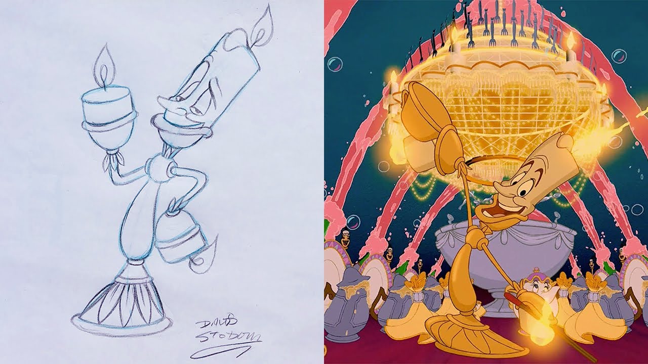 How To Draw Lumiere from Beauty and the Beast l #DrawWIthDisneyAnimation
