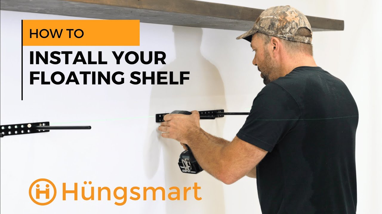 Hungsmart: How to Install Floating Shelf Brackets | DIY Tutorial