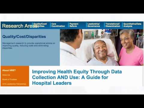 Improving Health Equity through Data Collection and Use