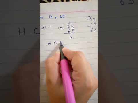 Method to find the H.C.F by division method|| process to find the H.C.F by division