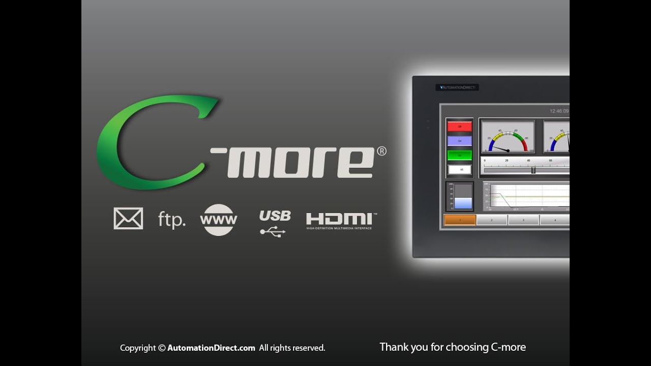 C-more HMI 6.0 Software Features from AutomationDirect