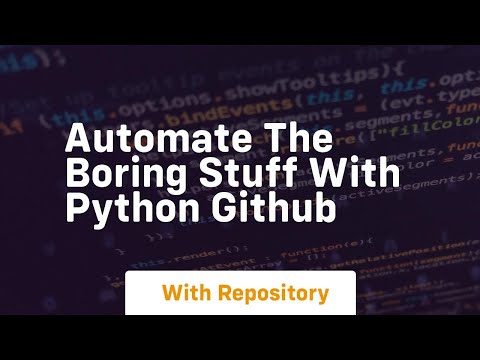 automate the boring stuff with python github