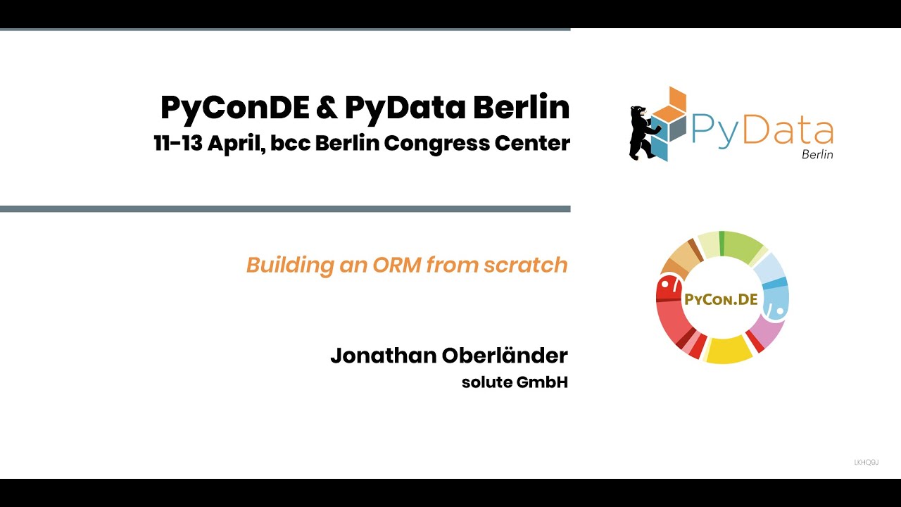 Jonathan Oberländer Patrick Schemitz: Building an ORM from scratch