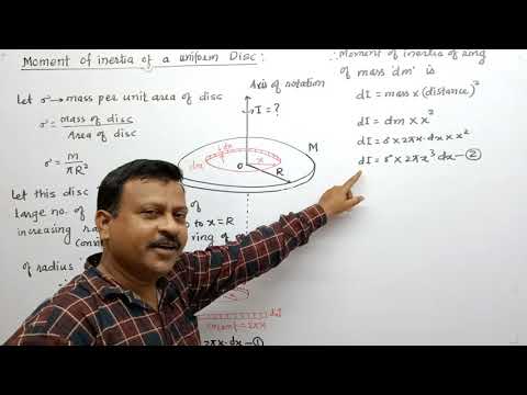 ROTATIONAL DYNAMICS L20 MOMENT OF INERTIA OF DISC DERIVATION OF FORMULA OF MOMENT OF INERTIA OF DISC
