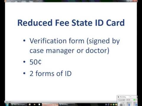 Reduced Fee State ID Card