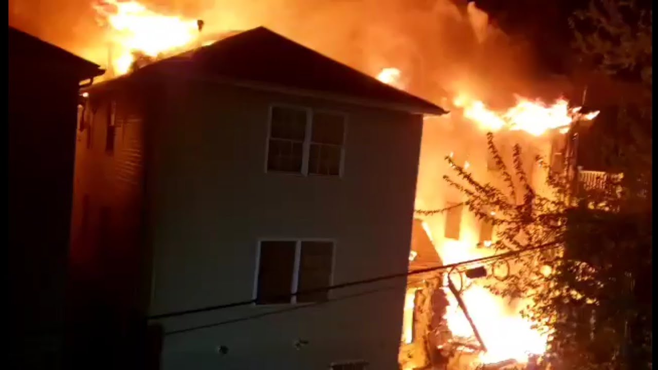 3 Houses Fully Involved W/ Multiple Exposures & Ember Problem (Wright St) W/FD Audio 5-9-20 P-2
