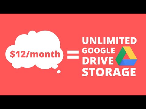 How to Get Unlimited Google Drive Cloud Storage for $12/month! (NO LONGER WORKING)