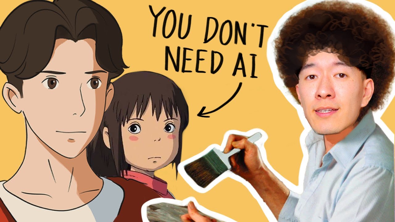 How to Draw Ghibli Style STEP BY STEP. You don't need AI !!