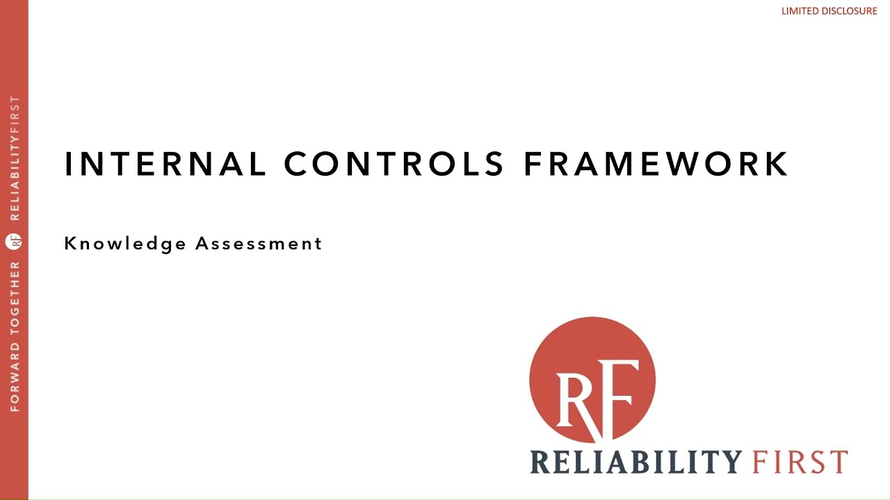 RF Internal Controls 101 Training: Internal Controls Framework Knowledge Assessment