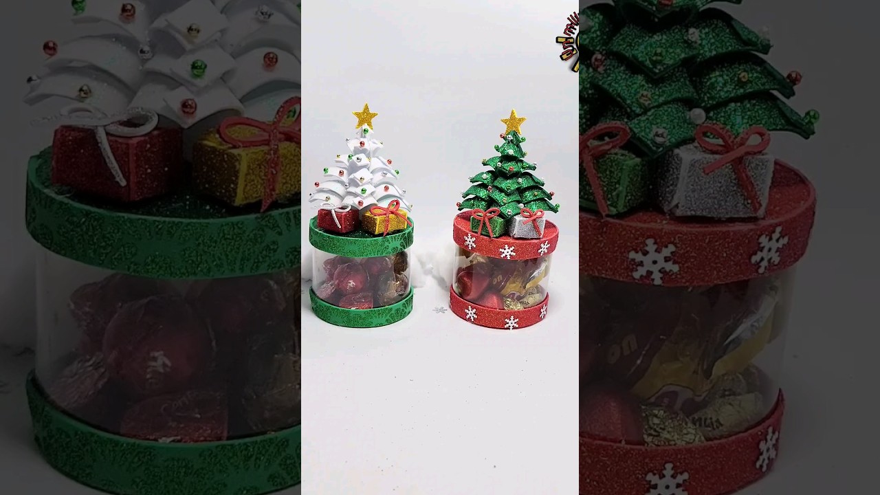 hermosas cajitas de regalo 🎁 con botellas #arts #diy #creaciones #christmas #navidad #manualidades