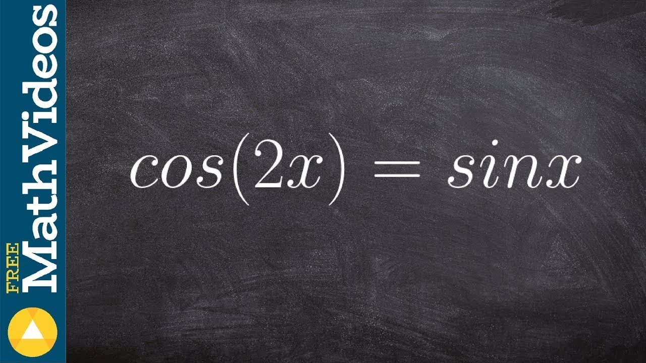 Using the double angle formula for sine to solve the trigonometric function