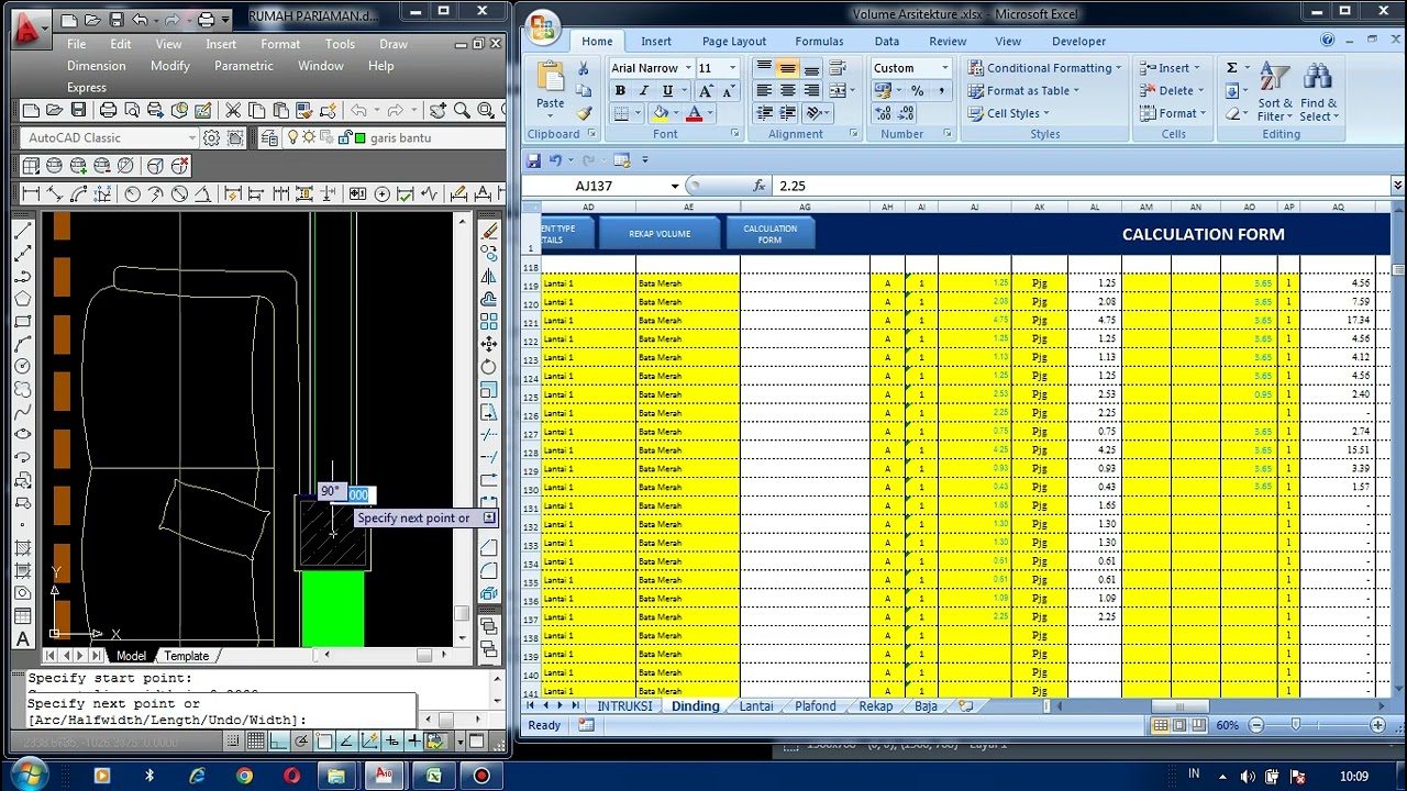 Cara Cepat Hitung Volume Dinding