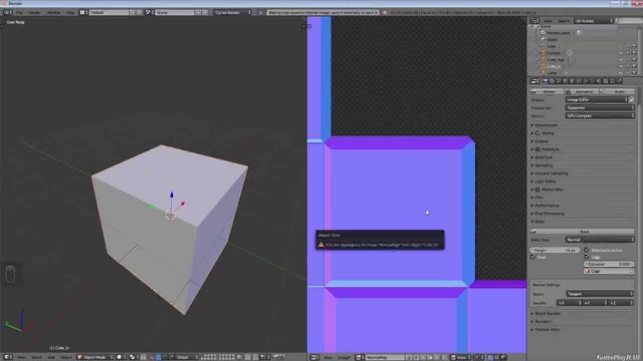 Baking Fundamentals 101 - High Poly to Low Poly Normal in Blender alone