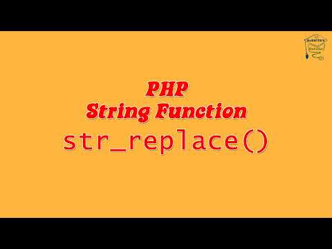 str_replace() Function With Examples | PHP Tutorial | PHP Functions