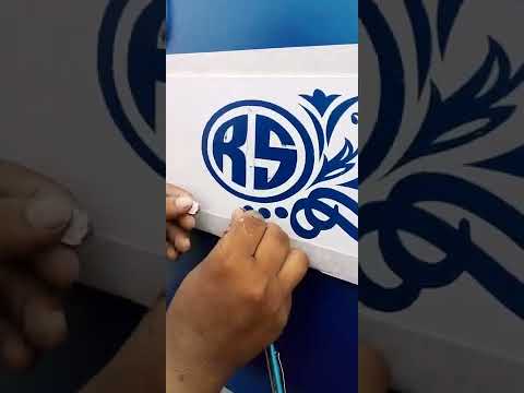 Very easy amazing art RS logo # Shorts # Art studio 2022