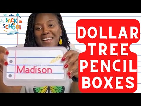 DOLLAR TREE PENCIL BOXES | BACK TO SCHOOL 2022 | PRINT THEN CUT FOR BEGINNERS