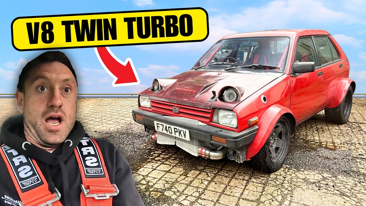 INSANE TWIN TURBO V8 SUBARU JUSTY - THIS SHOULD NOT BE POSSIBLE