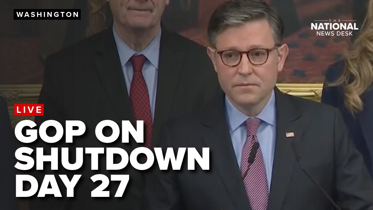 Johnson, GOP on government shutdown day 27